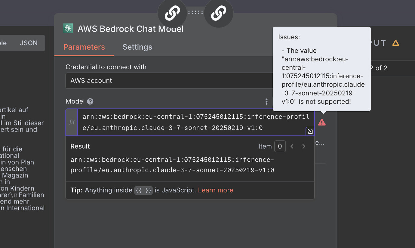 How to access different AWS Bedrock Models? - Questions - n8n Community