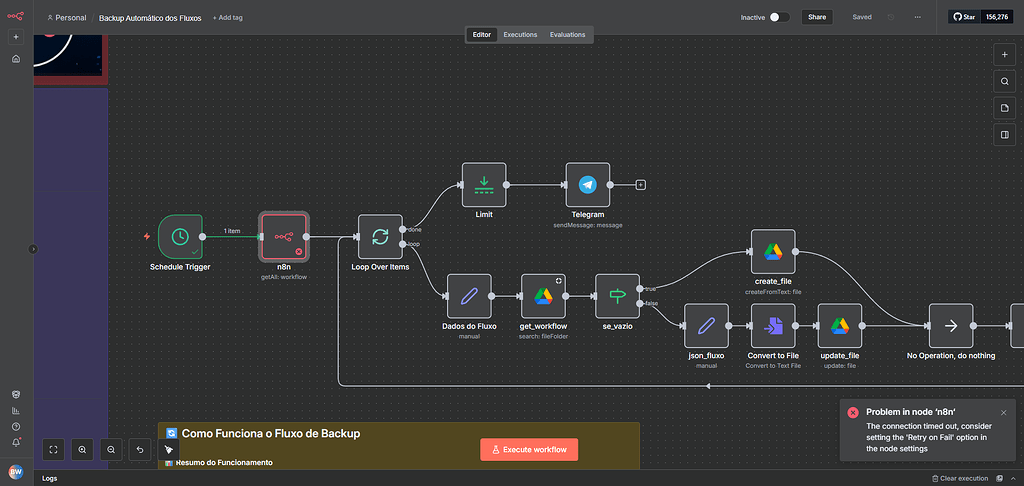 Error in the N8N API itself - Questions - n8n Community