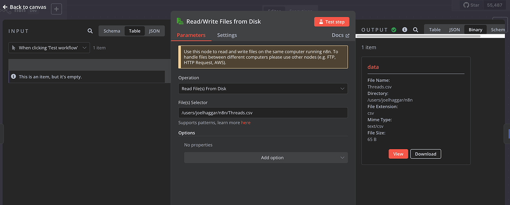 Problem loading local csv file - Questions - n8n Community Problem loading local csv file - Questions - n8n Community