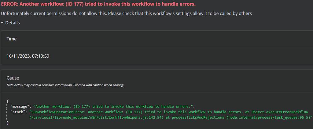 Error Workflow Not Working After Updating To 1152 Questions N8n Community