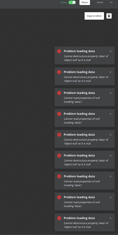 Problem Loading Data Questions N8n 
