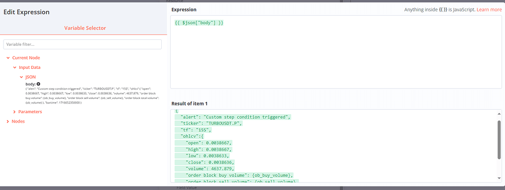 Json expression to specify data from body - Questions - n8n Community
