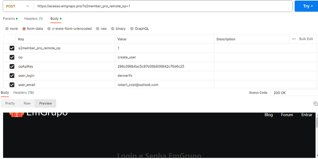 N8n giving error in API, and postman working fine, can't understand it - Questions - n8n Community