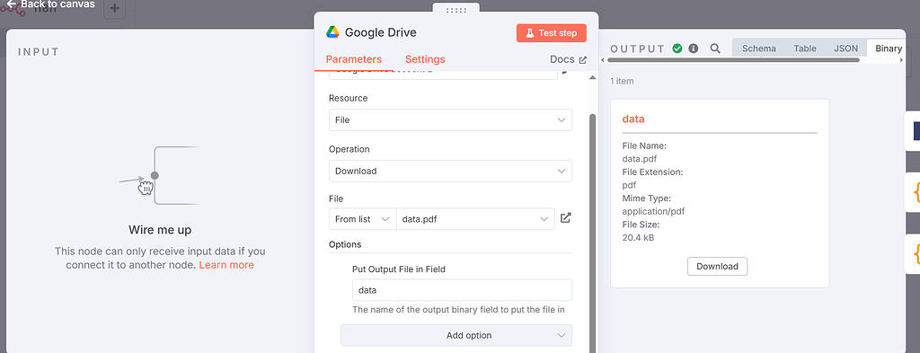 Unable to extract binary data from pdf - Questions - n8n Community
