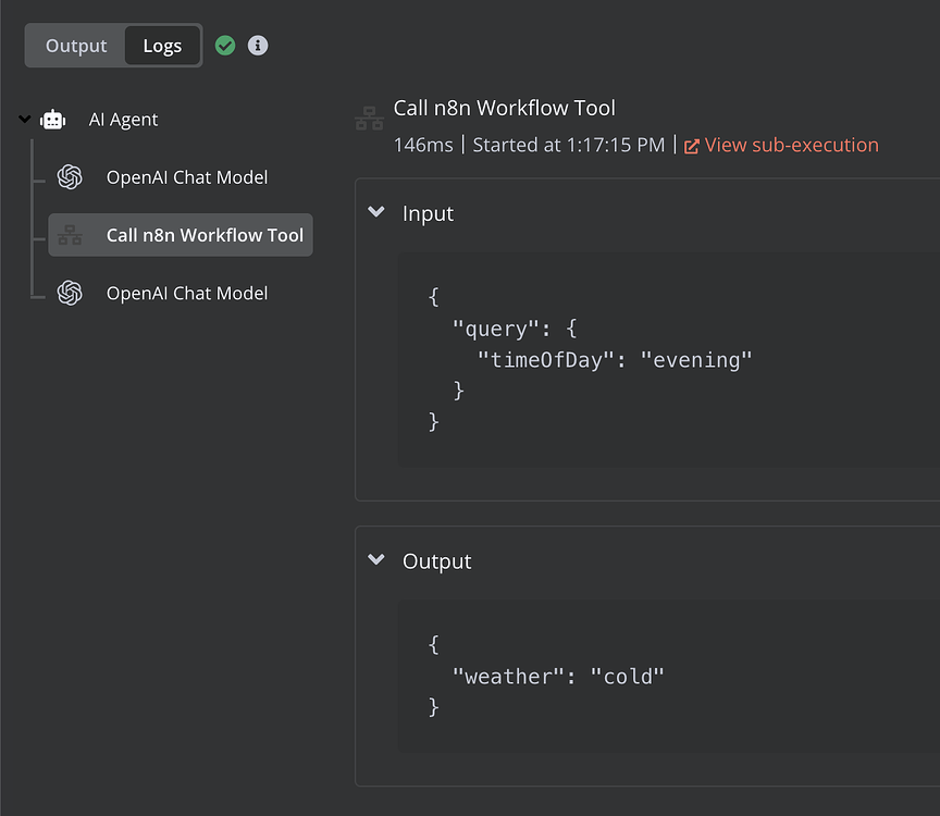 How to Specify Ai Agent Tool Output (specify response returned from workflow as a tool ...
