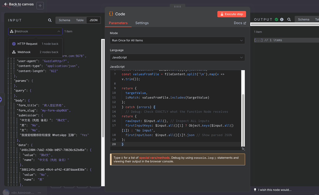 Not able to reference JSON 2 nodes back - Questions - n8n Community