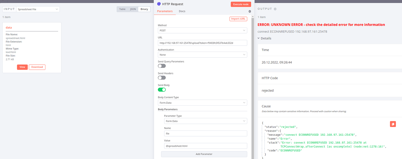 Sending html to pdf converter - Questions - n8n