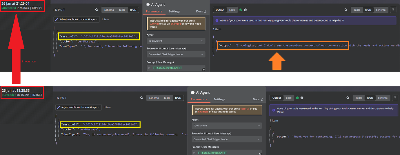 Window Buffer Memory for AI Agent lost its chat history - Questions ...