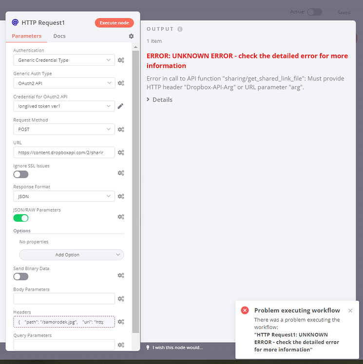 Problem using Get_shared_link_file - Questions - n8n
