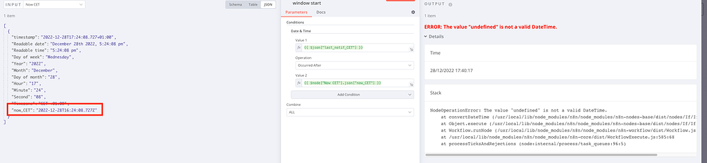 If Node With Dates And Times Error The Value Undefined Is Not A Valid Datetime Questions
