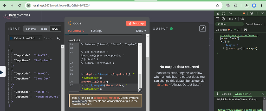 JMEPath doesn't return correctly - Questions - n8n Community
