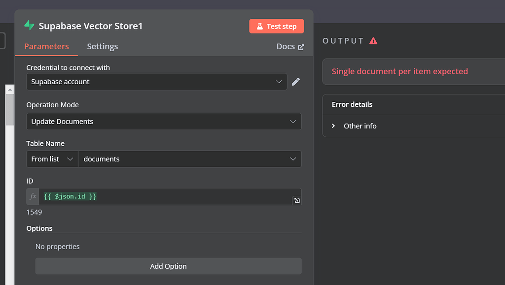 Supabase "Update Documents" not working - Questions - n8n Community