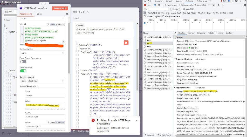 HTTP Request node doesn't includes the defined Accept header - Questions - n8n Community