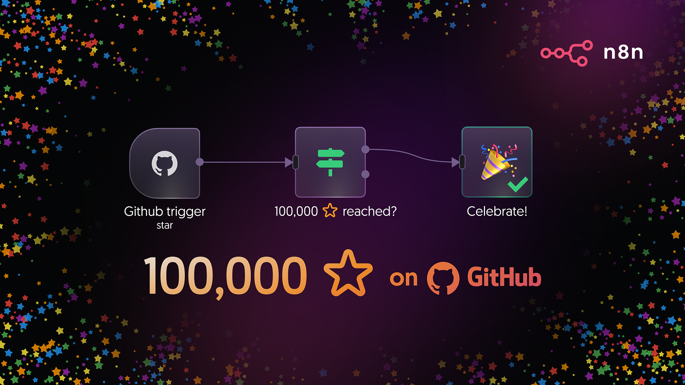 100k stars on GitHub! 🎉 - Announcements - n8n Community