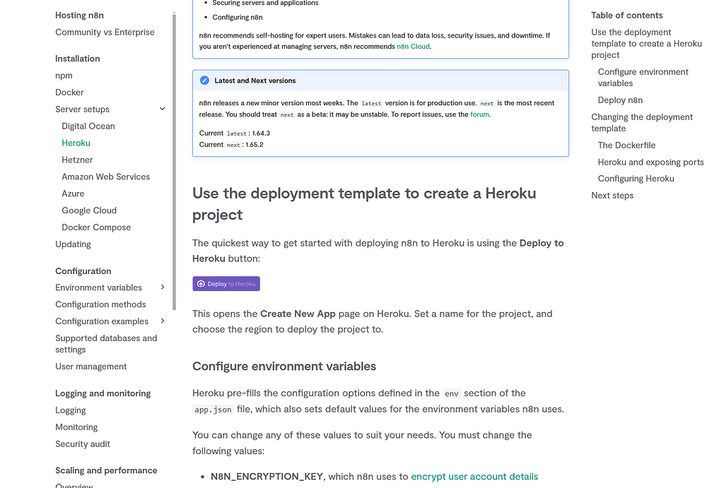 Deploy to Heroku Button in n8n Documentation Not Working - Questions ... Deploy to Heroku Button in n8n Documentation Not Working - Questions ...