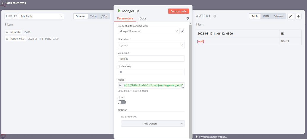 Mongodb update document - Questions - n8n Community