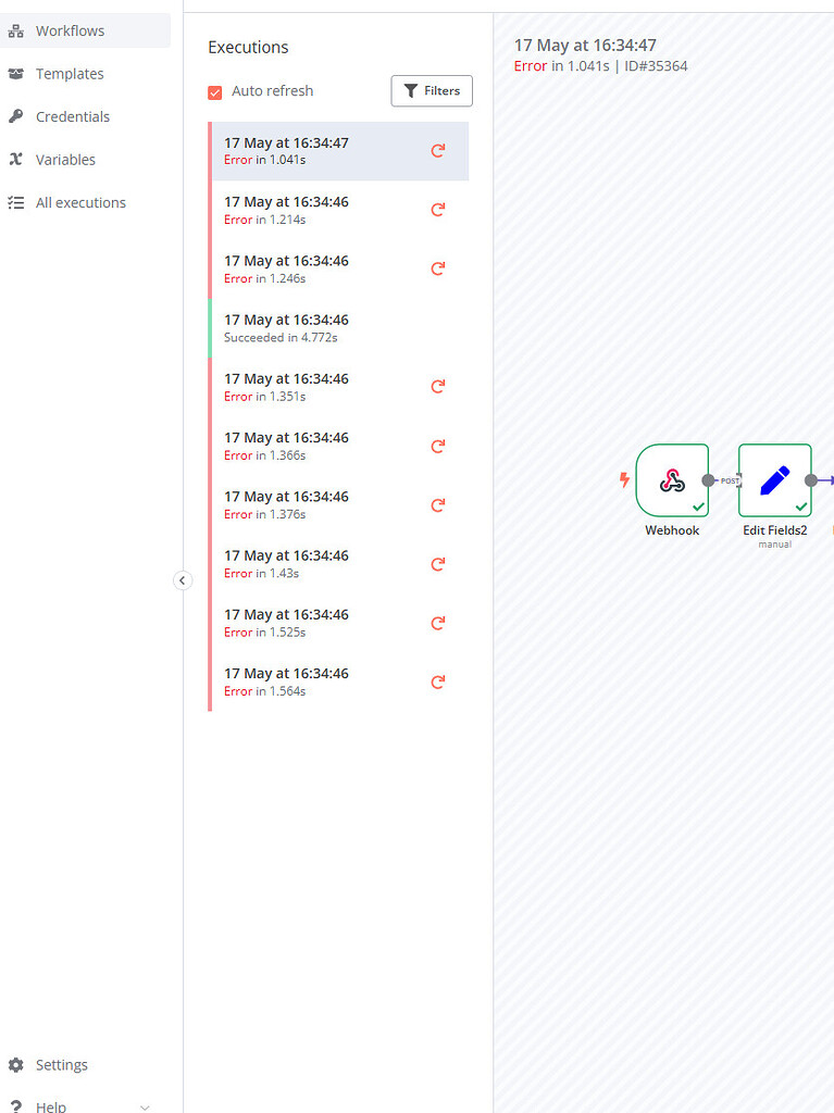 Since update all workflows are only showing the last 10 executions ...