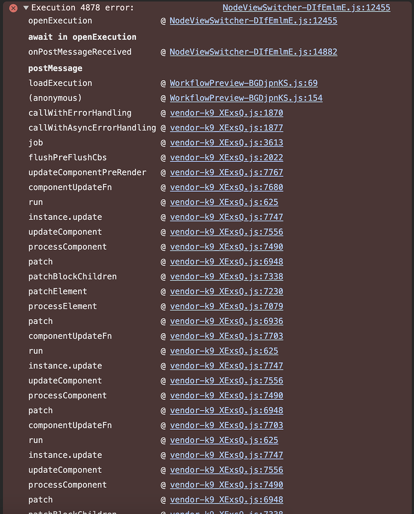 Workflow execution had an error, but no error - Questions - n8n Community