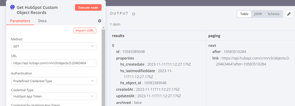 Get all records from HubSpot custom object - Questions - n8n