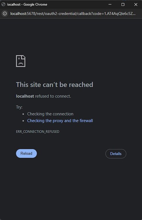 Oauth Redirect URL Problem - Microsoft Outlook Oauth2 API - Questions - n8n Community