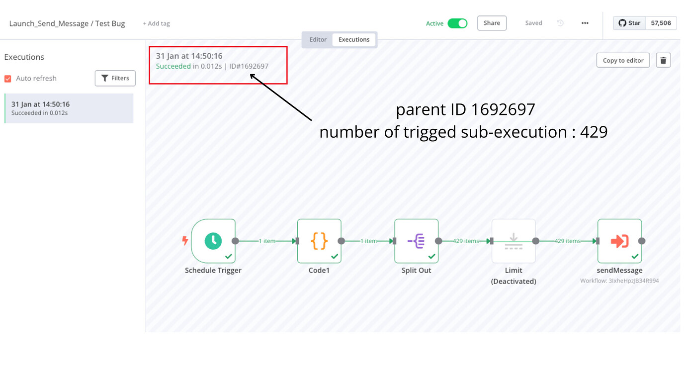Duplication Execution Issue: 181 Items Requested, 542 Executions Triggered with Execute Workflow ...
