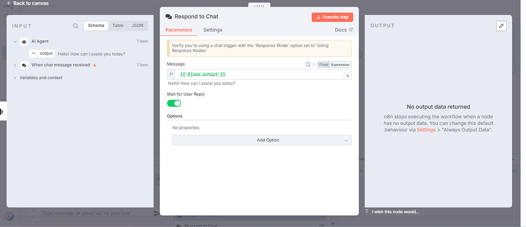 How does 'respond to chat' work in n8n - Questions - n8n Community