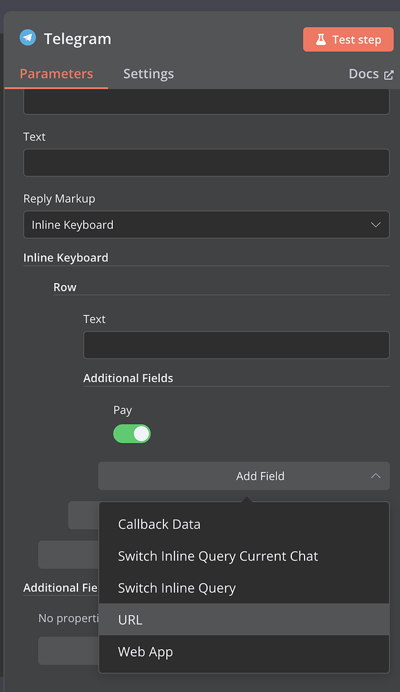Telegram Inline Keyboard "Pay" Button - Questions - n8n Community