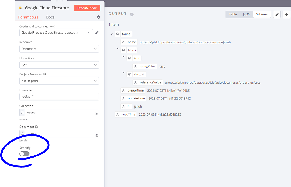Firestore Get document with field type reference - Questions - n8n Community