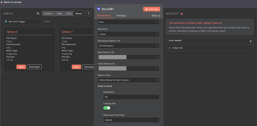 Upload multiple files from n8n Form Trigger to NocoDB into one row - Questions - n8n Community