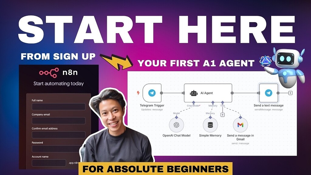 First AI Agent for n8n Beginners [Non-Techies Friendly Tutorial] - English 🇬🇧 - n8n Community