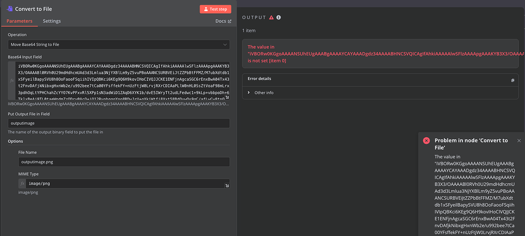 Base64 String to file not working - Questions - n8n Community