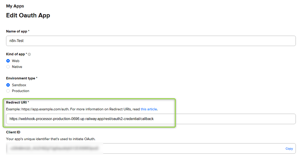 Self-hosted Railway OAuth Redirect URL - Questions - n8n Community