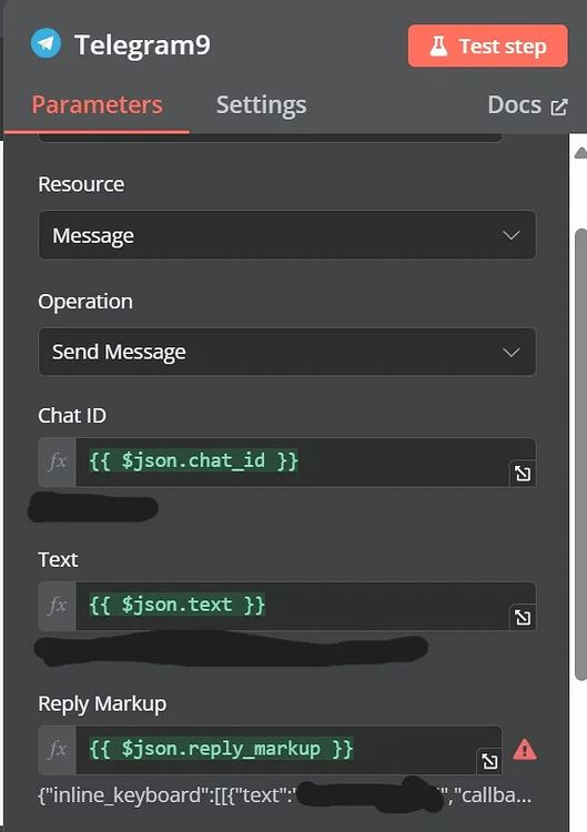 Dynamic reply markup in telegram node - Questions - n8n Community