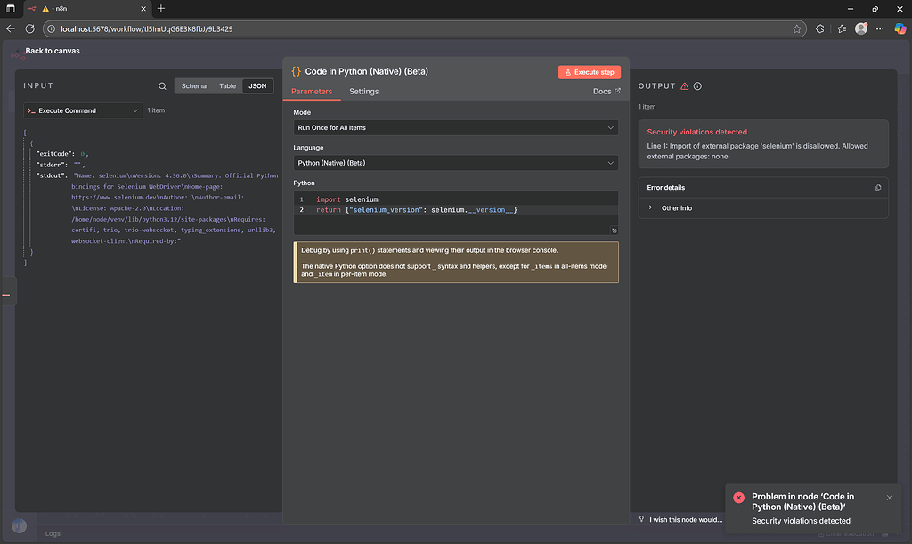 Python Native Beta - Questions - n8n Community