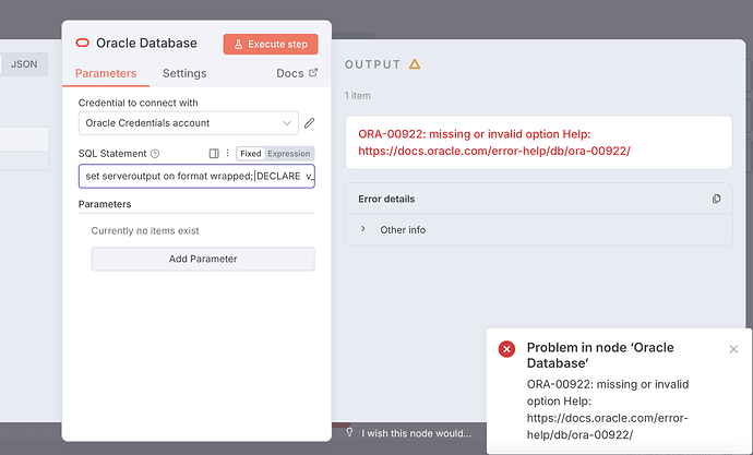 Execute multiple sql statements or PL sql statements in using n8n-nodes ... Execute multiple sql statements or PL sql statements in using n8n-nodes ...
