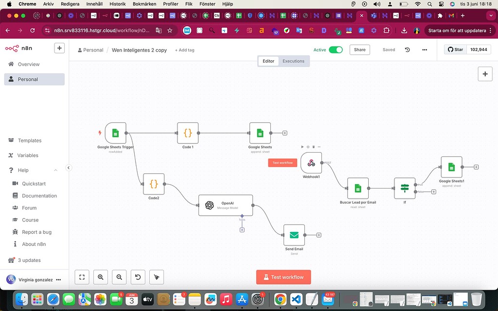 Please I need help : My WEBHOOK not working I want the Webhook to **stay in production mode ...