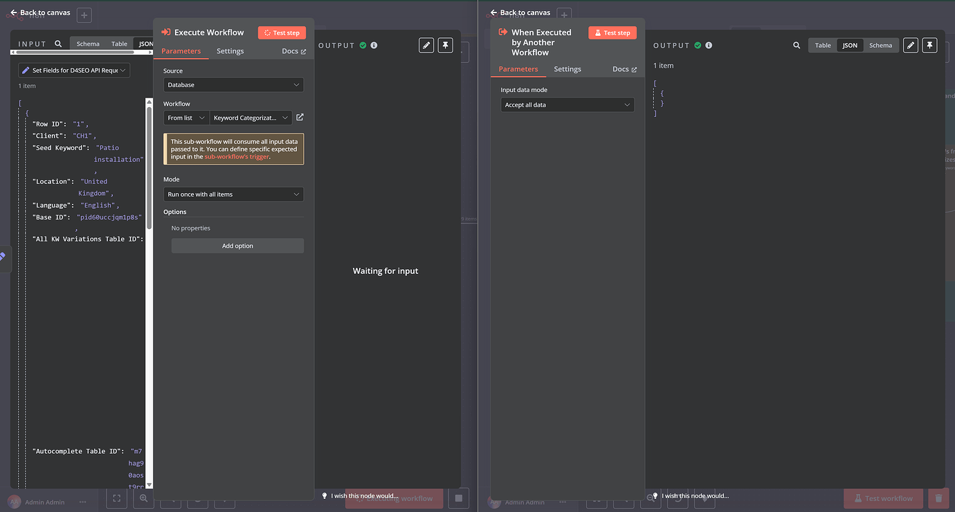 Data doesn't pass from "Execute workflow" to "When executed by another ...