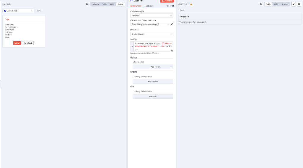 Transferring binary data between nodes - Questions - n8n Community