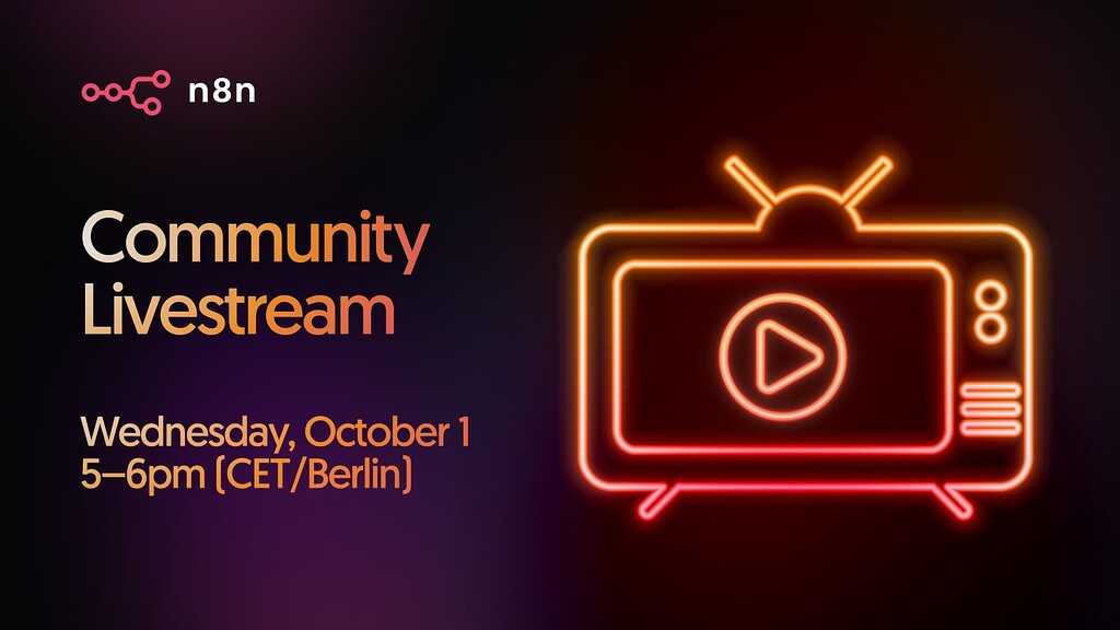 Next Community Livestream: Live from Berlin 🇩🇪 - Community Highlights - n8n Community
