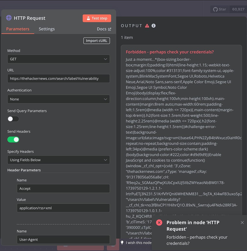 “Forbidden” Error When Using HTTP Request Node - Questions - n8n Community