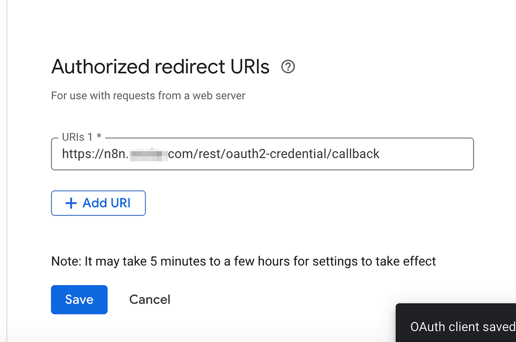 OAuth Redirect URL stuck with `localhost` and consent windows complains on Error 400: redirect ...