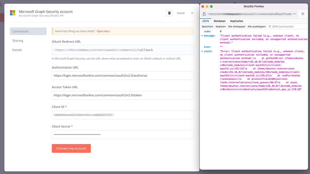 Microsoft Graph Security OAuth2 API - Questions - n8n Community