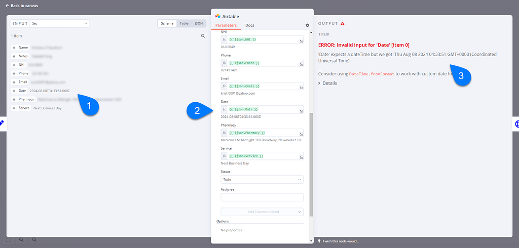 Date formatting and Airtable - Questions - n8n Community