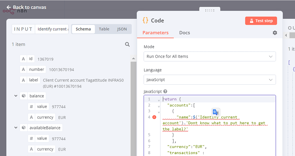 Retrieve output data from a previous block in a code block - Questions - n8n Community