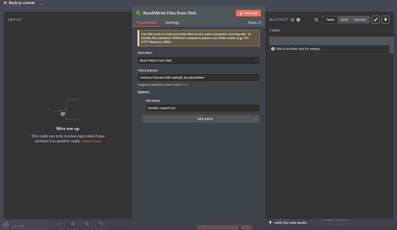 CSV Import from local Folder - Questions - n8n Community