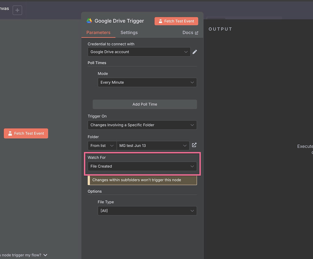 Google Drive Trigger > fileCreated doesn't detect multiple files created in a folder - Questions ...