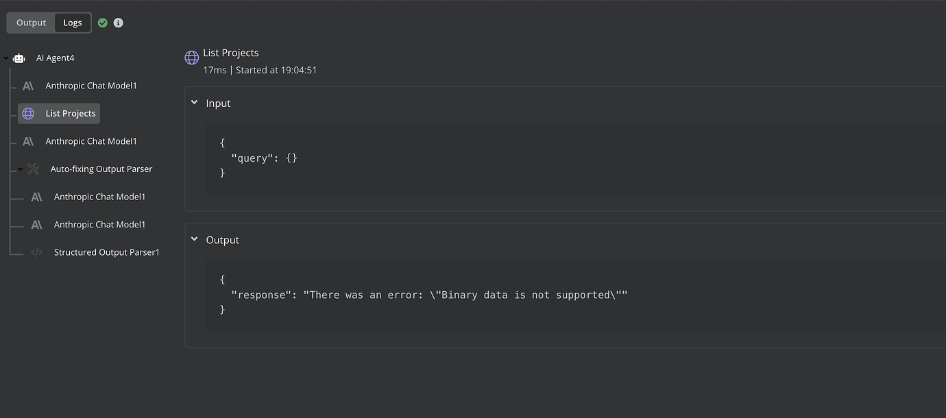 Subnode Code Tool With Ai Agent Error Expected String But Received Object Questions N8n