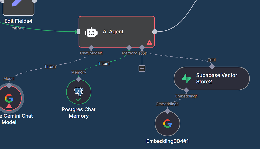 Chatbot Issues with Postgres Chat Memory and Supabase Vector Store - Questions - n8n Community