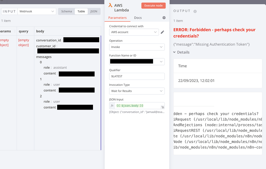 I've checked my AWS credentials and there is no issue, does anyone have any suggestions ...