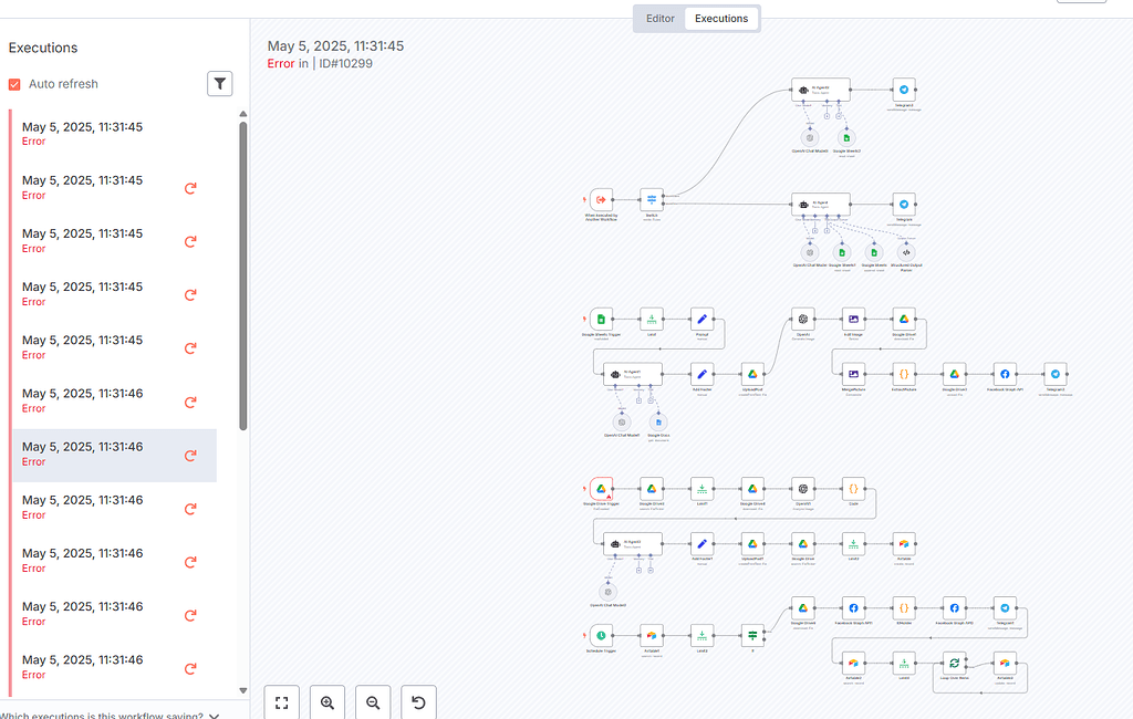 Workflow constantly returning credential error in execution log but still work normally ...